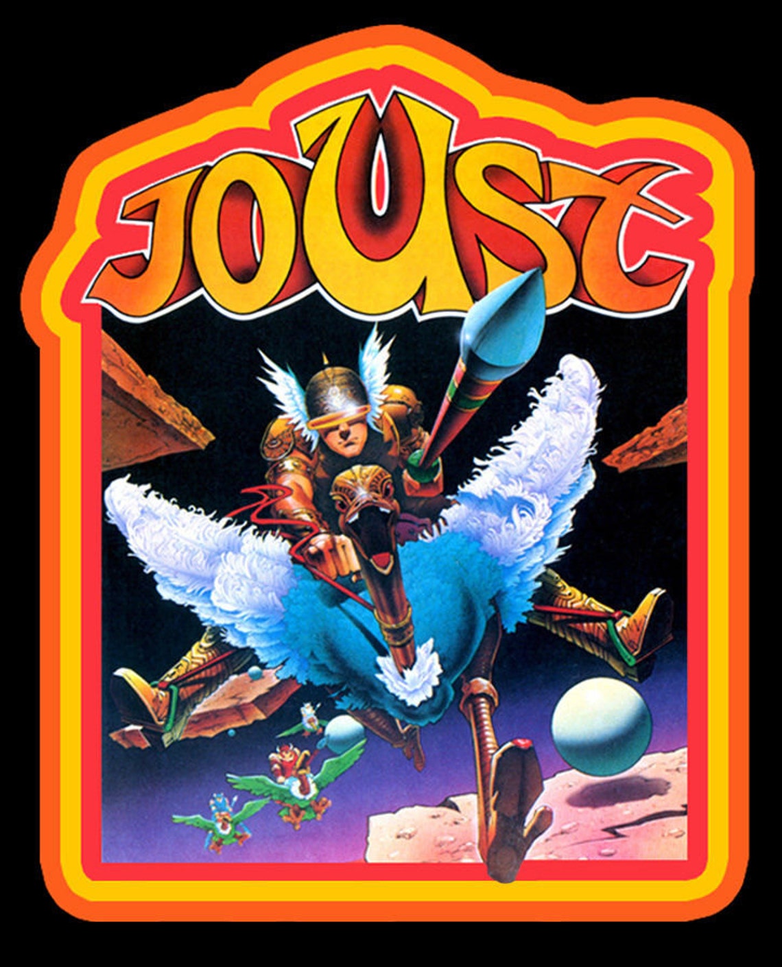 Joust Atari Classic Vinatge Image T-shirt - Etsy