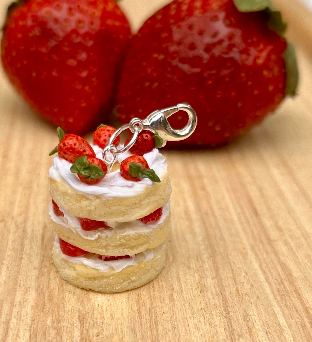 Delightful Strawberry Shortcake Charm Sweeten Your Style - Etsy