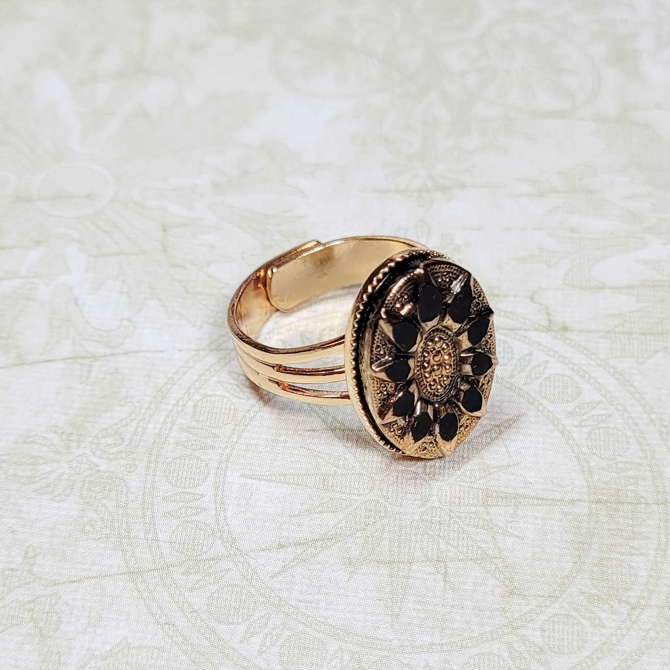 Victorian Starburst Ring, Victorian Star Ring, Intaglio Ring, Statement ...
