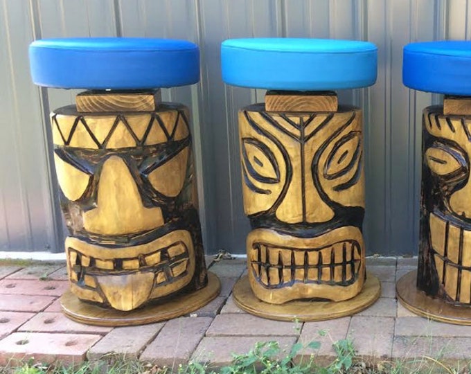 Tiki Bar Stool - Etsy