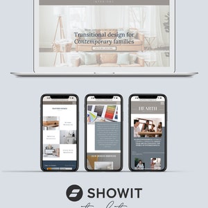 Showit Website Template, Interior Design Website Template, Photographer ...