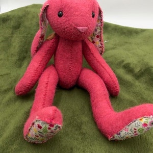 Rosie Rabbit Instant Download PDF Pattern, Bunny Soft Toy Sewing ...