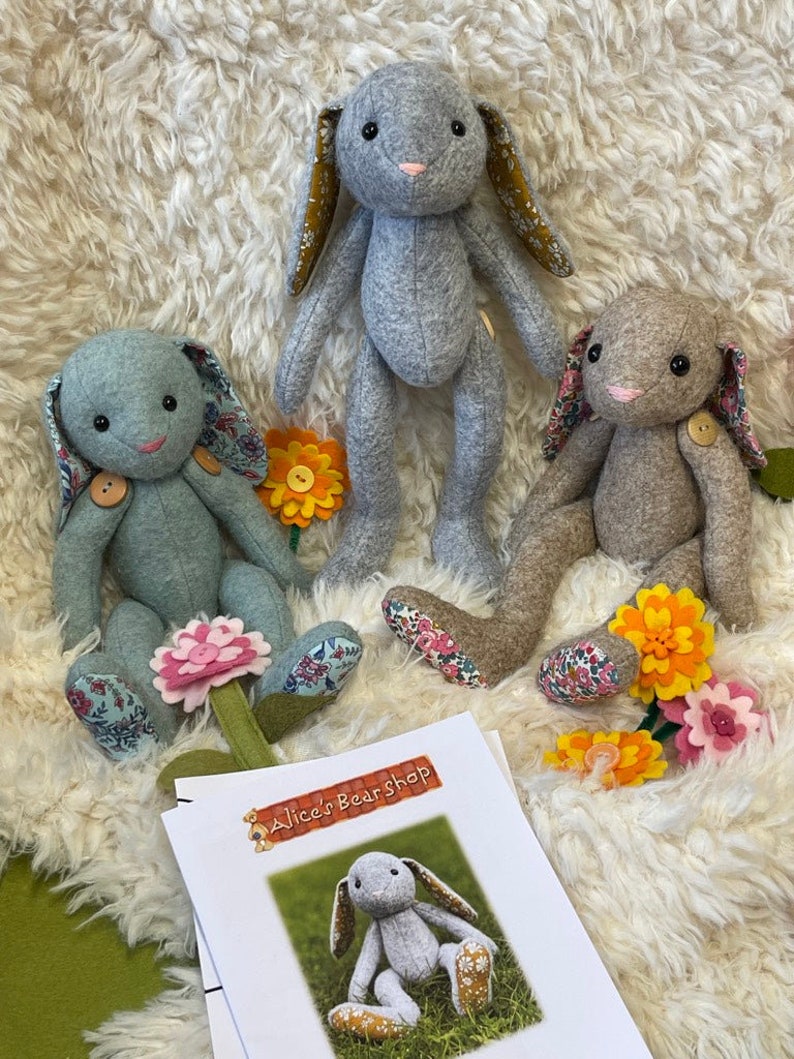Rosie Rabbit Instant Download PDF Pattern Bunny Soft Toy - Etsy