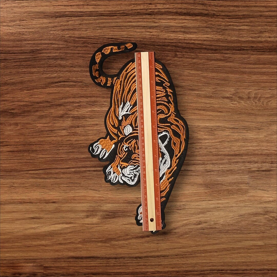 Embroidered Tiger Back Patch, Jacket Patch - Etsy