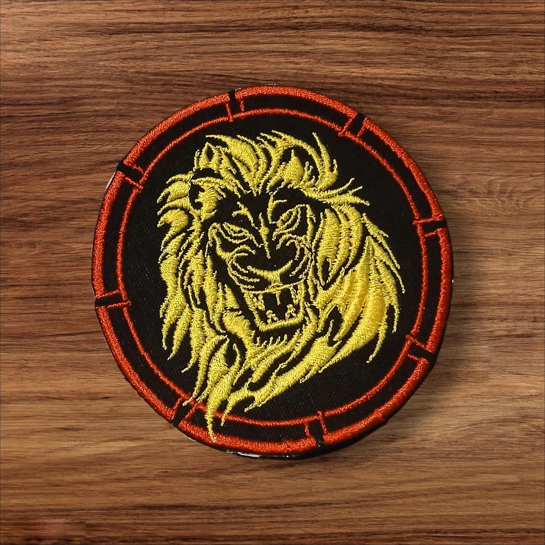 LEO Lion Iron on Patch, Bikers Patch - Etsy