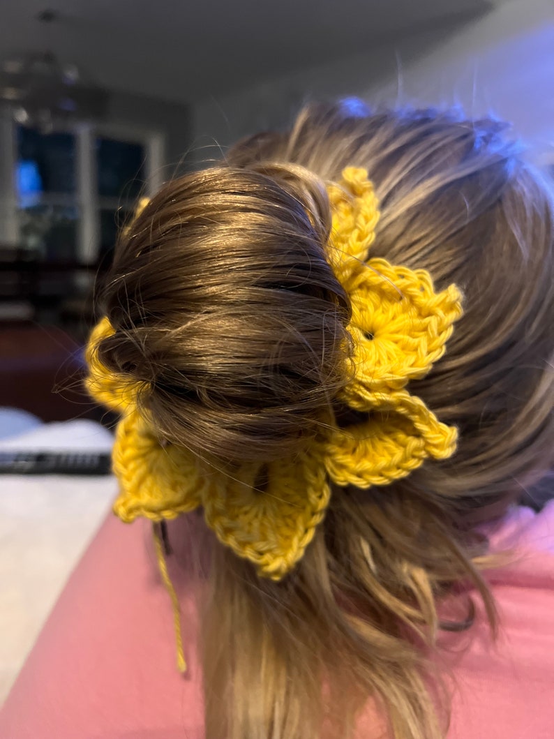 Sunflower Scrunchie - Etsy