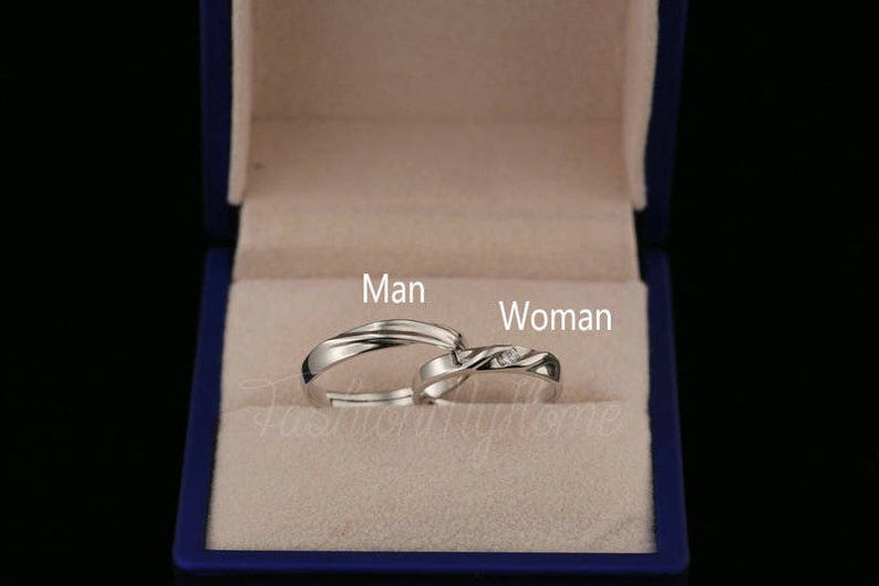 Couples rings setwedding ring setcustom engravedthe initial | Etsy