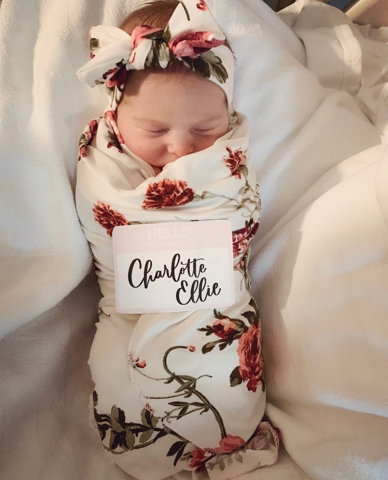 Hello My Name Is... Baby Announcement Tag New Baby Baby | Etsy