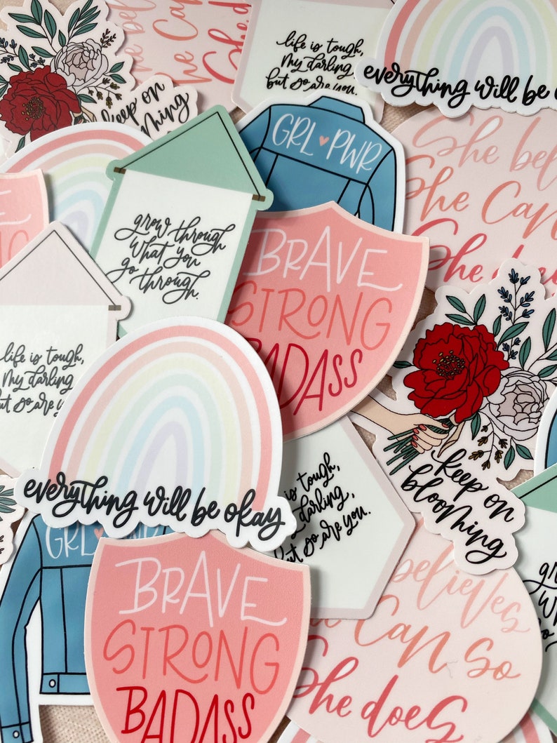 Build Your Own Sticker Pack of 3 or 5 Calligraphy Stickers - Etsy