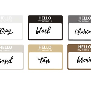 Hello My Name Is... | Baby Announcement Tag | New Baby | Baby Name ...