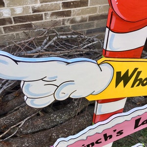 Directional Sign Christmas Tree Sweet Little Girl With Ornament WOOD ...