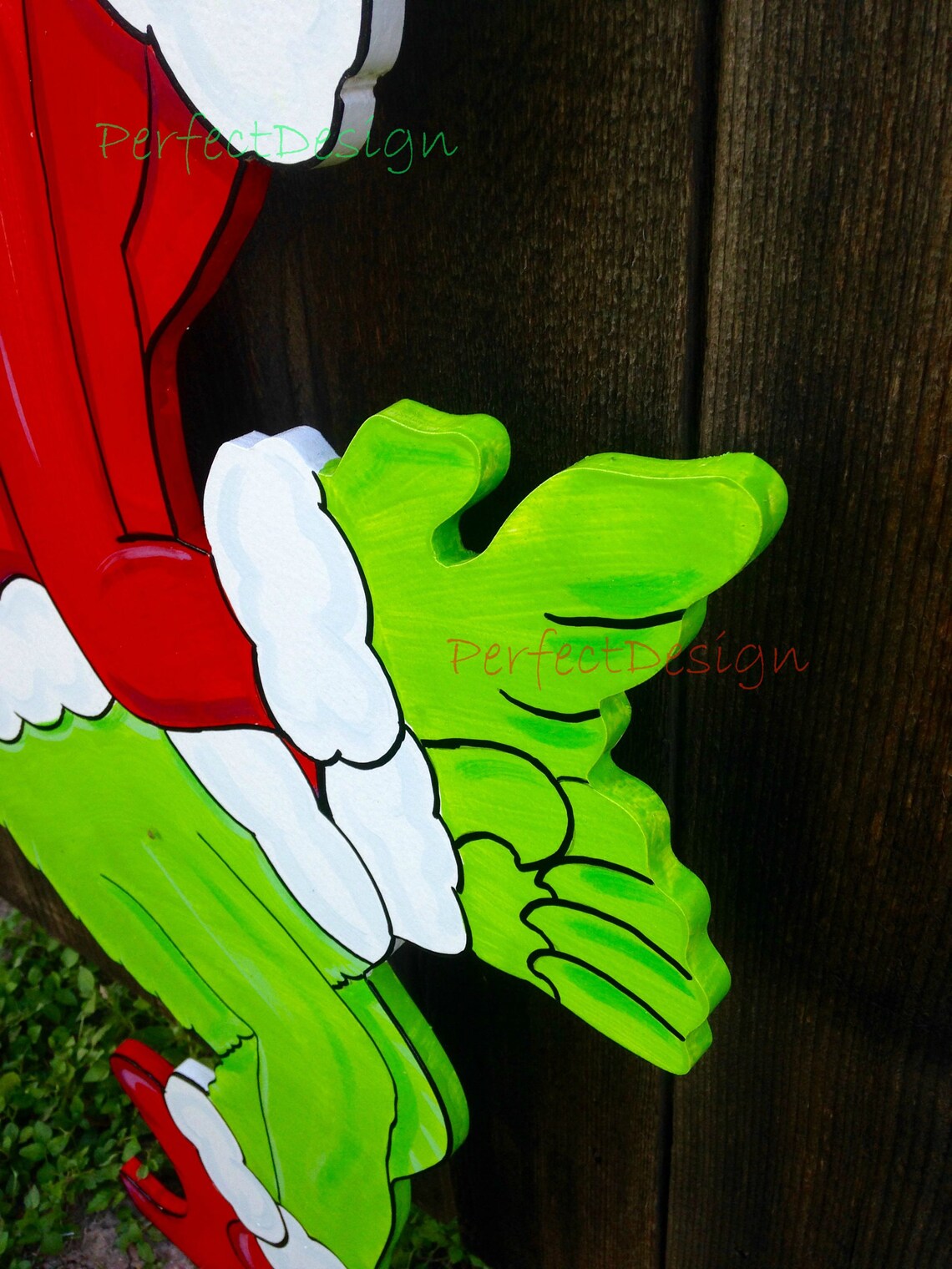 Grinch Stealing The Christmas Lights Lawn Yard Art Decoration Etsy