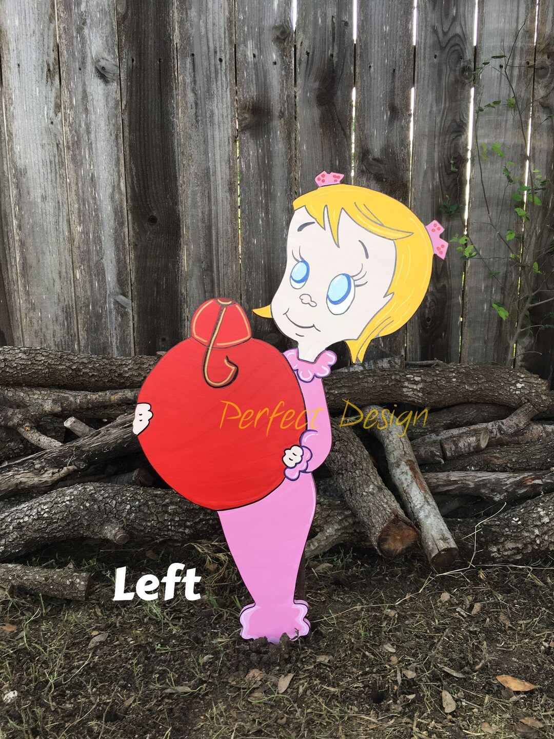 CINDY Lou Who Smiling GRINCH Inspired CHRISTMAS Yard Art Cute ...