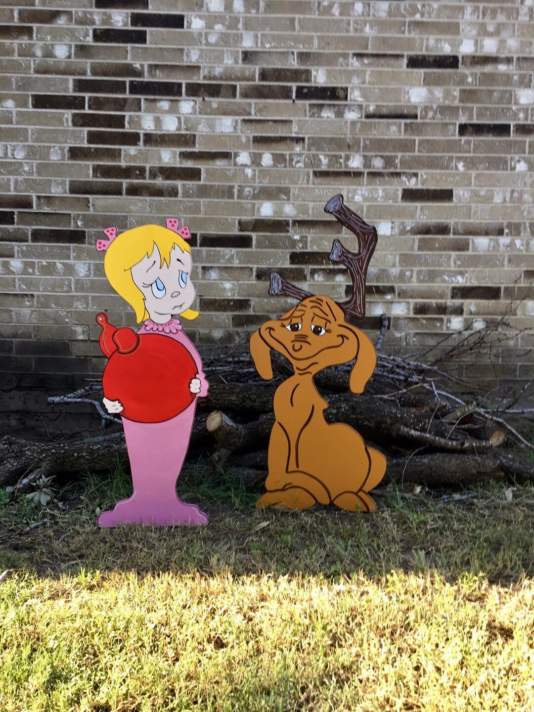 MAX the Reindeer Cindy Lou Who CHRISTMAS Bundle Yard Art Decoration ...