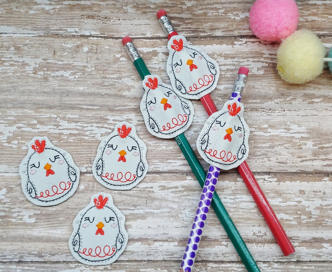 Pudgy Chicken Pencil Hugger / Topper Straw Hugger ***large Quantity ...