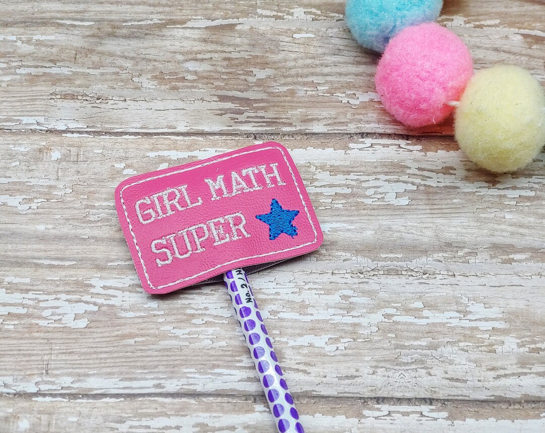 Girl Math Super Star Pencil Topper ***large Quantity Discounts ...