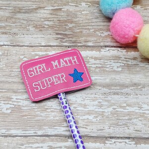 Girl Math Super Star Pencil Topper ***large Quantity Discounts ...