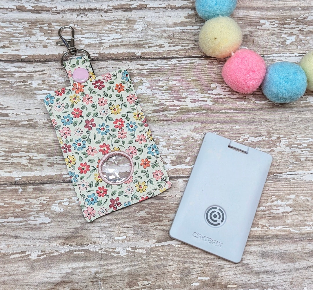 Pink, Blue, Yellow Flower Print Alarm ID Badge Holder ***with Optional ...