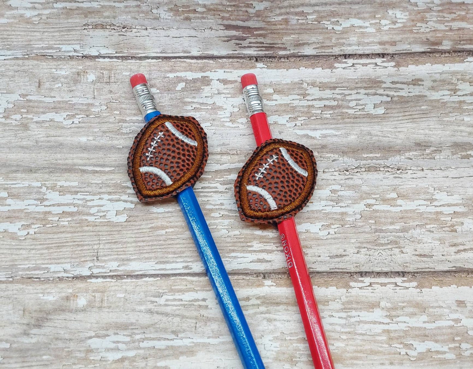 Football Pencil Hugger / Topper Straw Hugger large Quantity - Etsy
