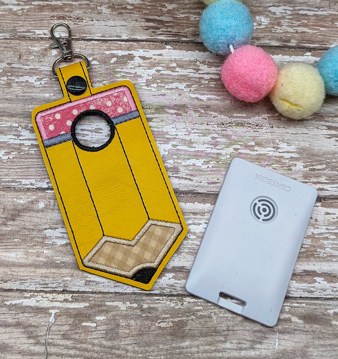 Yellow Pencil Alarm ID Badge Holder - Etsy