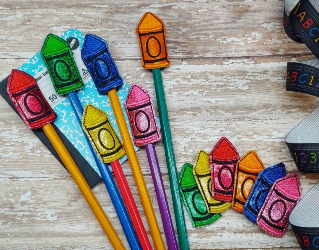 Glitter Crayon Pencil Topper ***also Available in Non-glitter Colors ...
