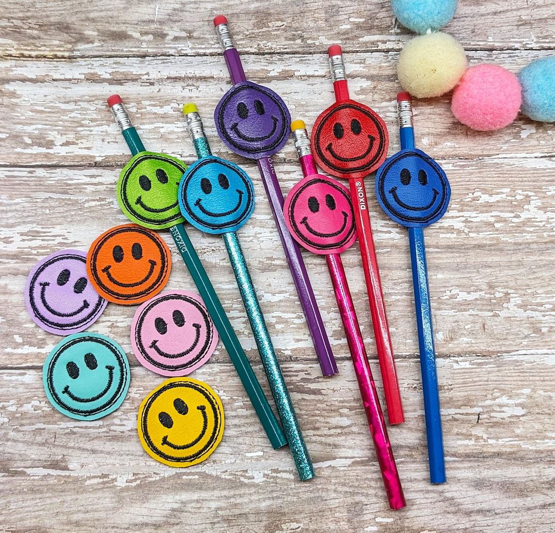 Smiley Pencil Topper / Straw Huggers ***large Quantity Discounts ...