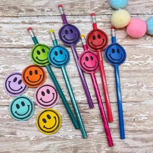 Smiley Pencil Topper / Straw Huggers ***large Quantity Discounts ...