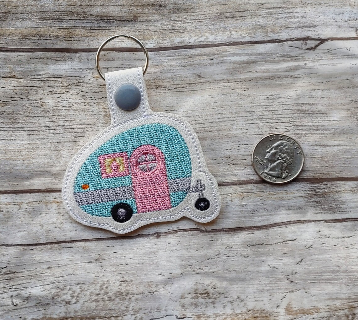 Vintage Camper Tag-a-long Key Chain / Fob | Etsy