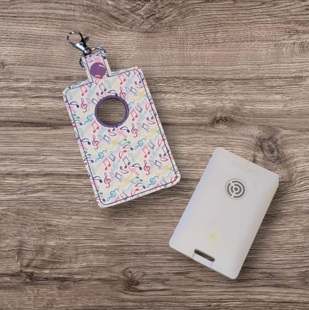 Colorful Musical Notes Print Alarm ID Badge Holder ***with Optional ...