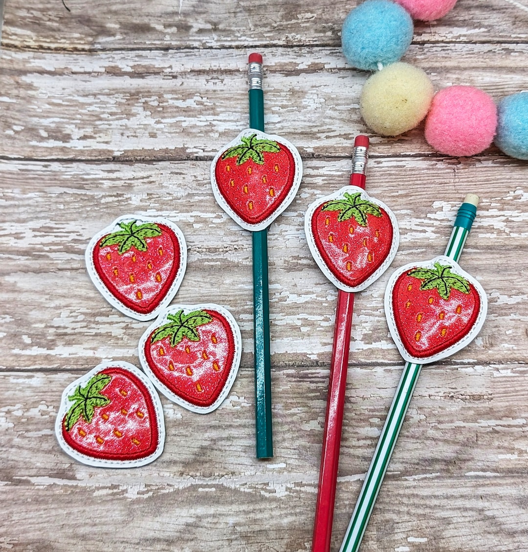 Strawberry Pencil Hugger / Topper Straw Hugger ***large Quantity ...