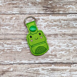 Pudgy Frog Key Chain / Fob Zipper Pull Bag Tag Quarter Keeper - Etsy