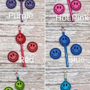 Smiley Pencil Topper / Straw Huggers ***large Quantity Discounts ...