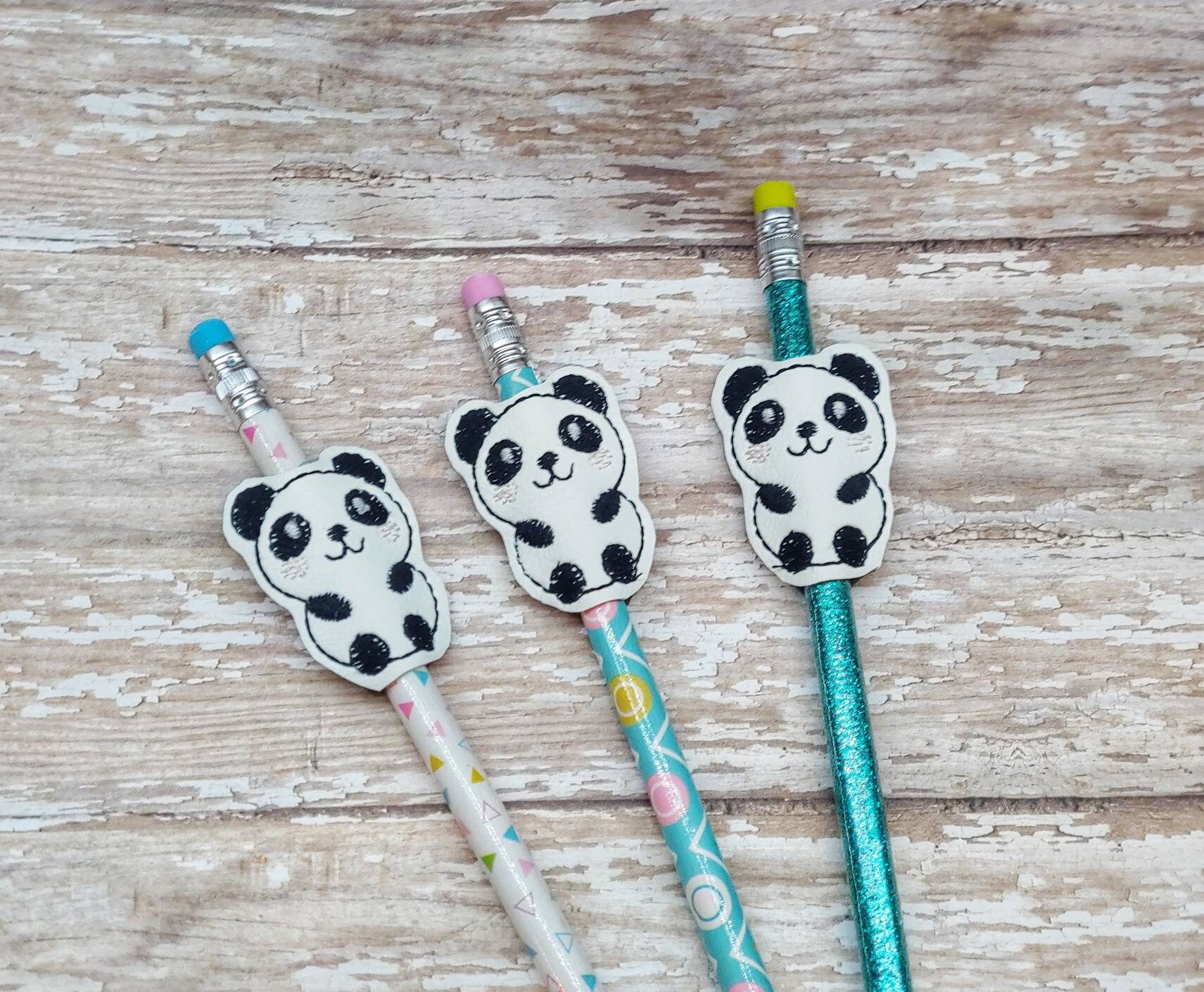 Panda Pencil Hugger / Topper Straw Hugger large Quantity - Etsy