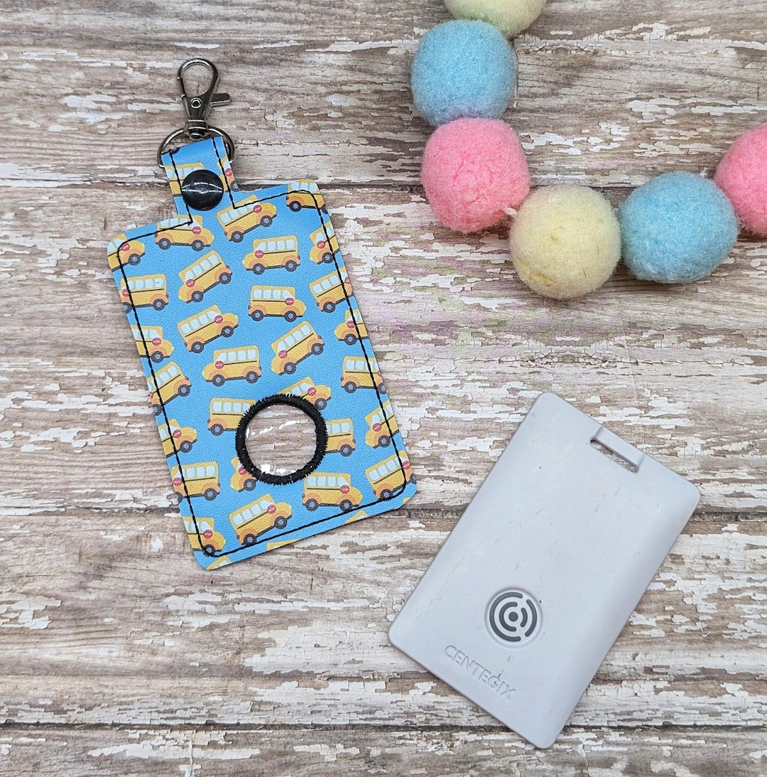 School Buses Print Alarm ID Badge Holder Top or Bottom Alarm Hole ...