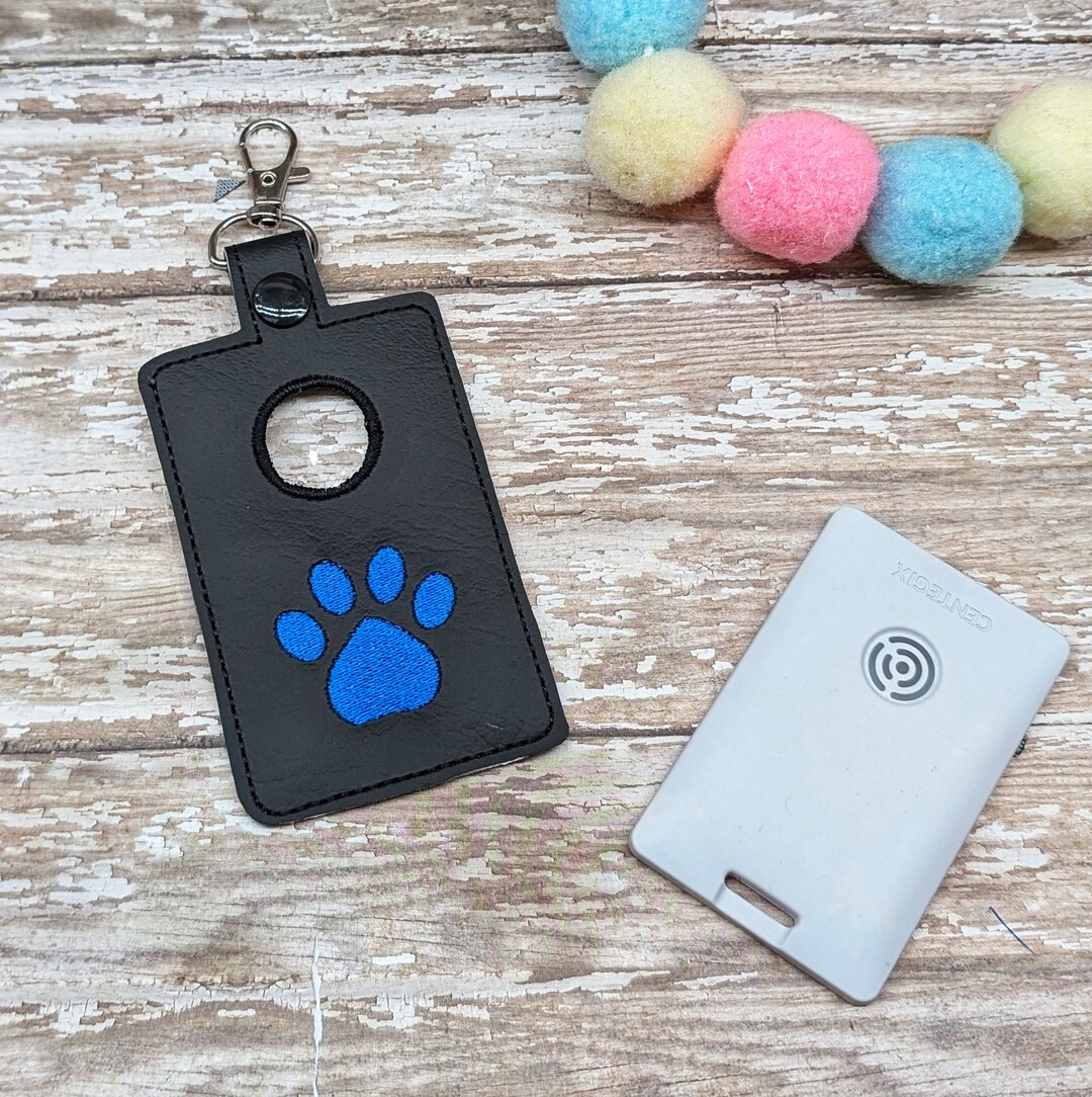 Embroidered Pawprint Alarm ID Badge Holder *** Centegix Alarm - Etsy