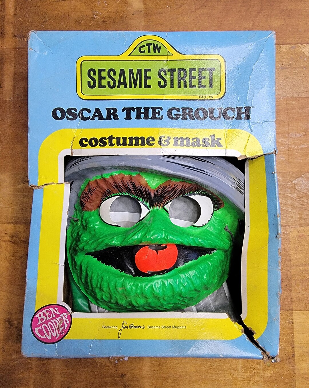 Vintage Oscar the Grouch Ben Cooper Halloween Costume - Etsy