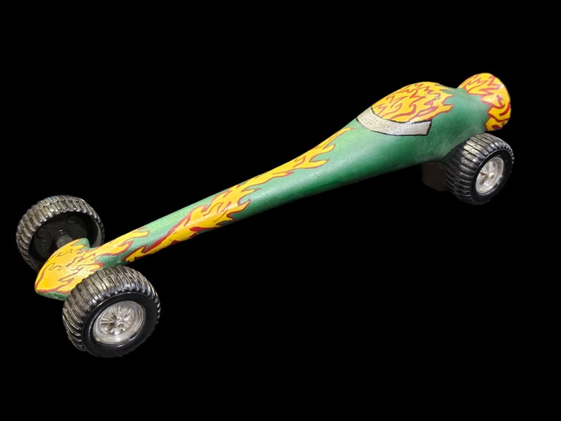 Antique Wooden CO2 Powered Dragster Derby Toy - Etsy