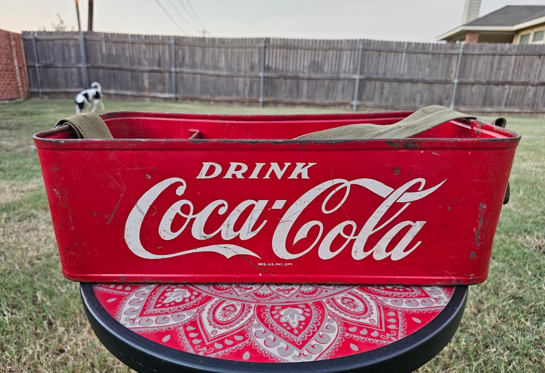 Antique 1950s Coca Cola Metal Stadium Carrier - Etsy