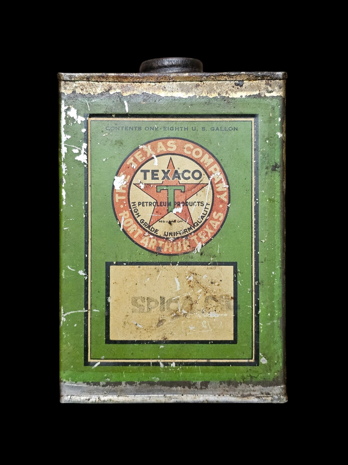 Early 1920s Texaco Spica One Eighth Gallon Oil Can - Etsy