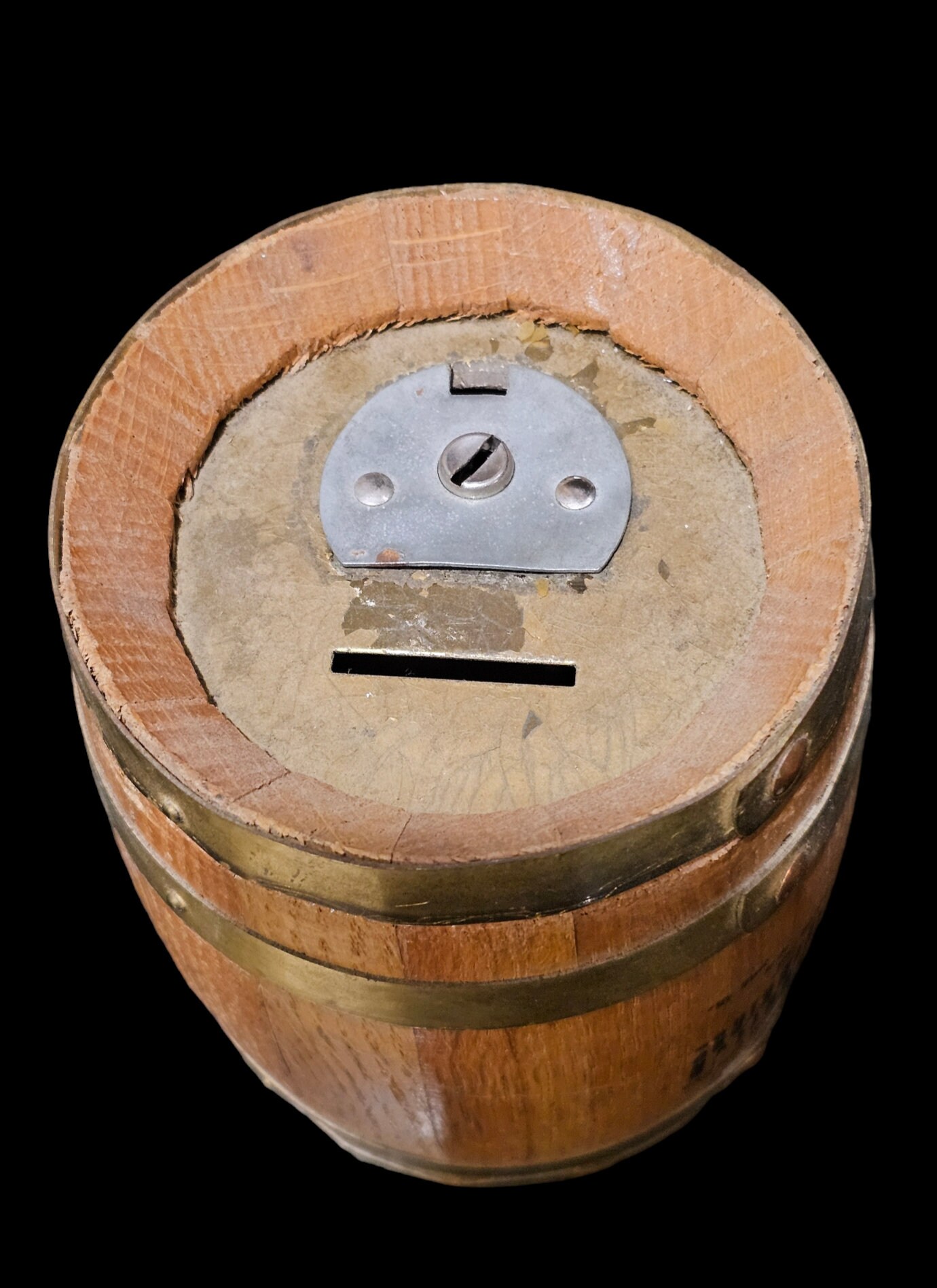 Vintage Wooden Barrel Coin Bank Fort Worth Texas - Etsy