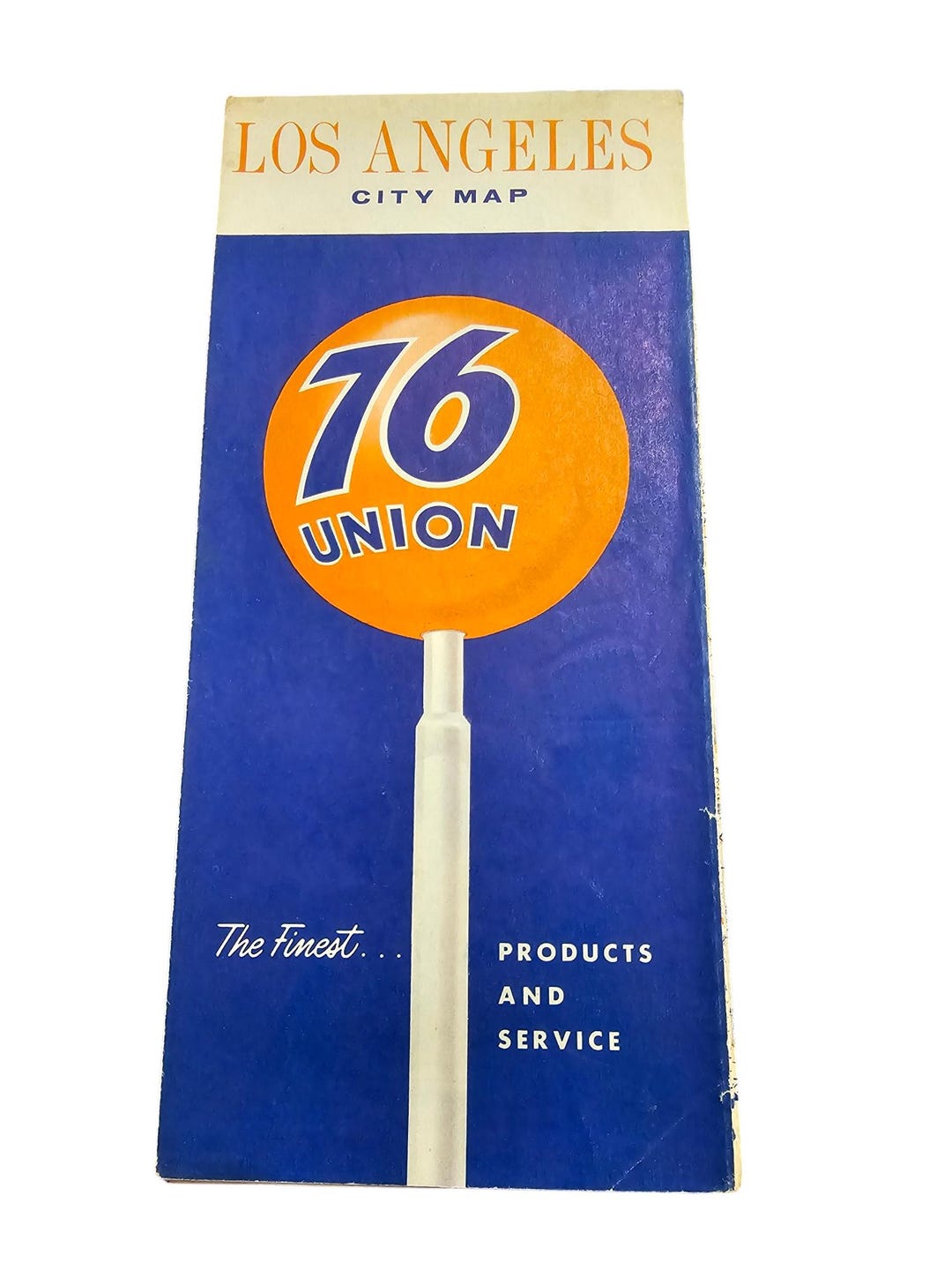 Vintage Union 76 Map of Los Angeles - Etsy