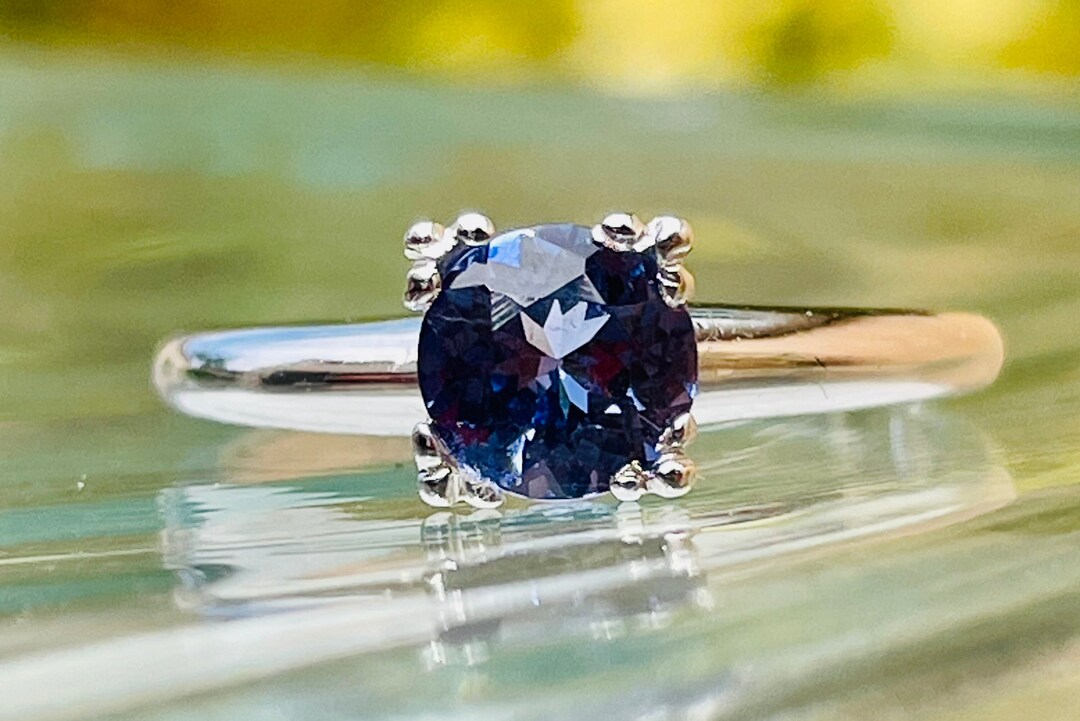 Vintage Ring Art Deco Fishtail Setting With New Tanzanite Ring - Etsy