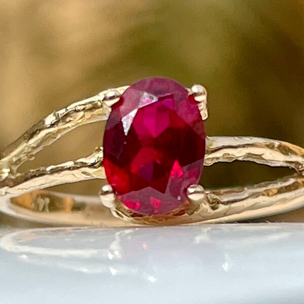 Yellow Spinel Ring - Etsy