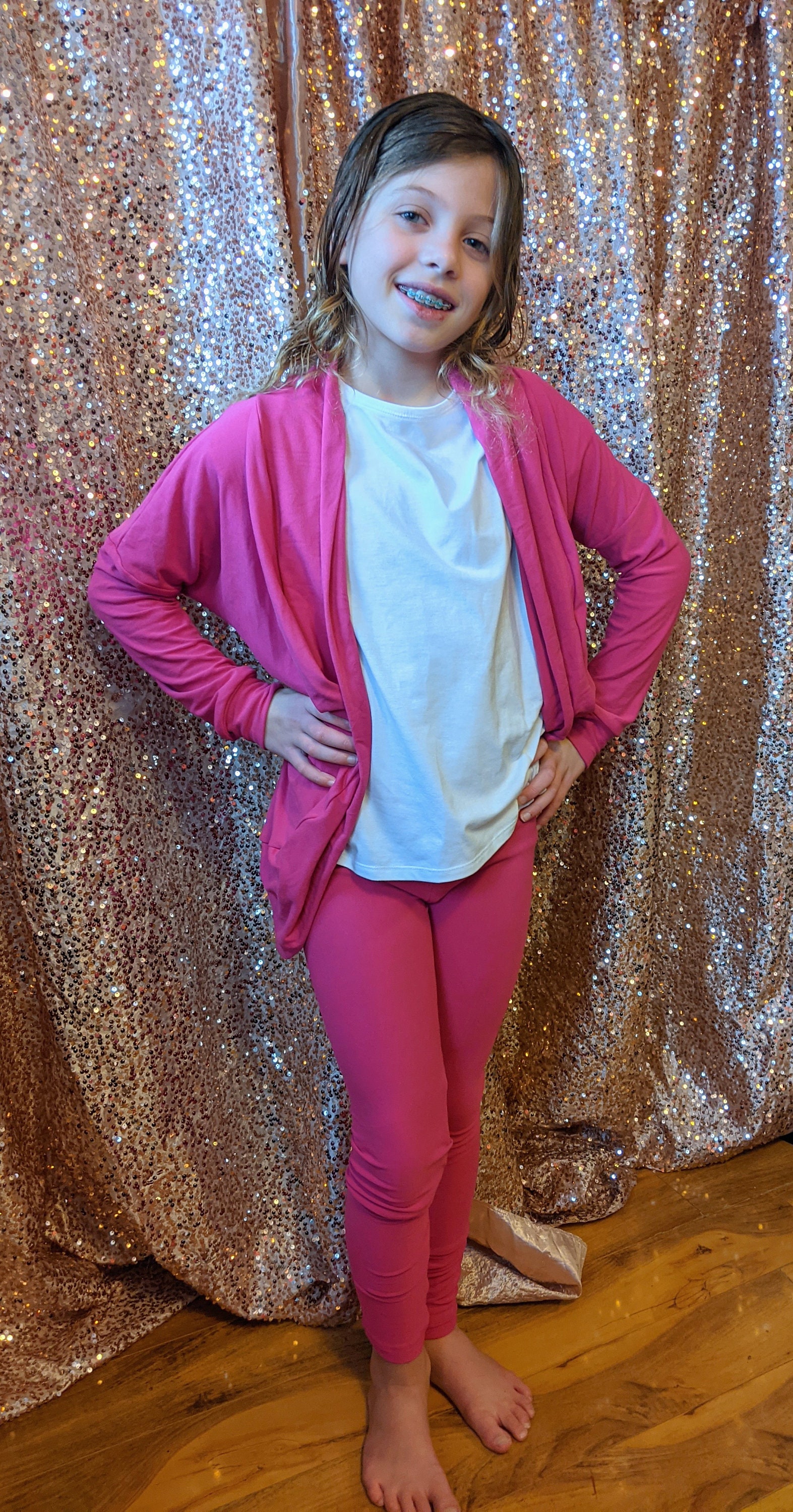 Girls & Tween Floral Leggings Leggings Florales | Etsy