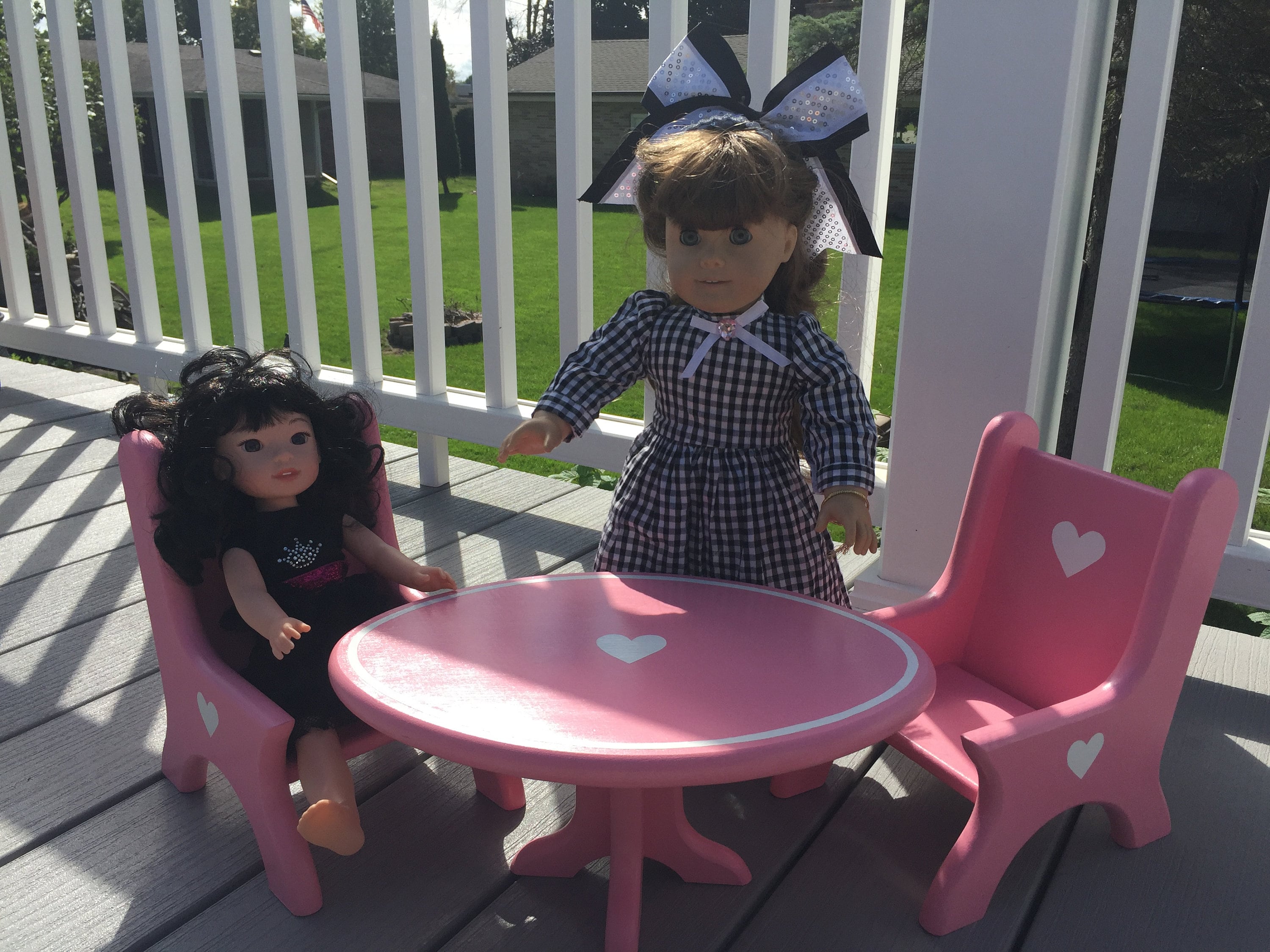 Doll Table and Chairs - Etsy