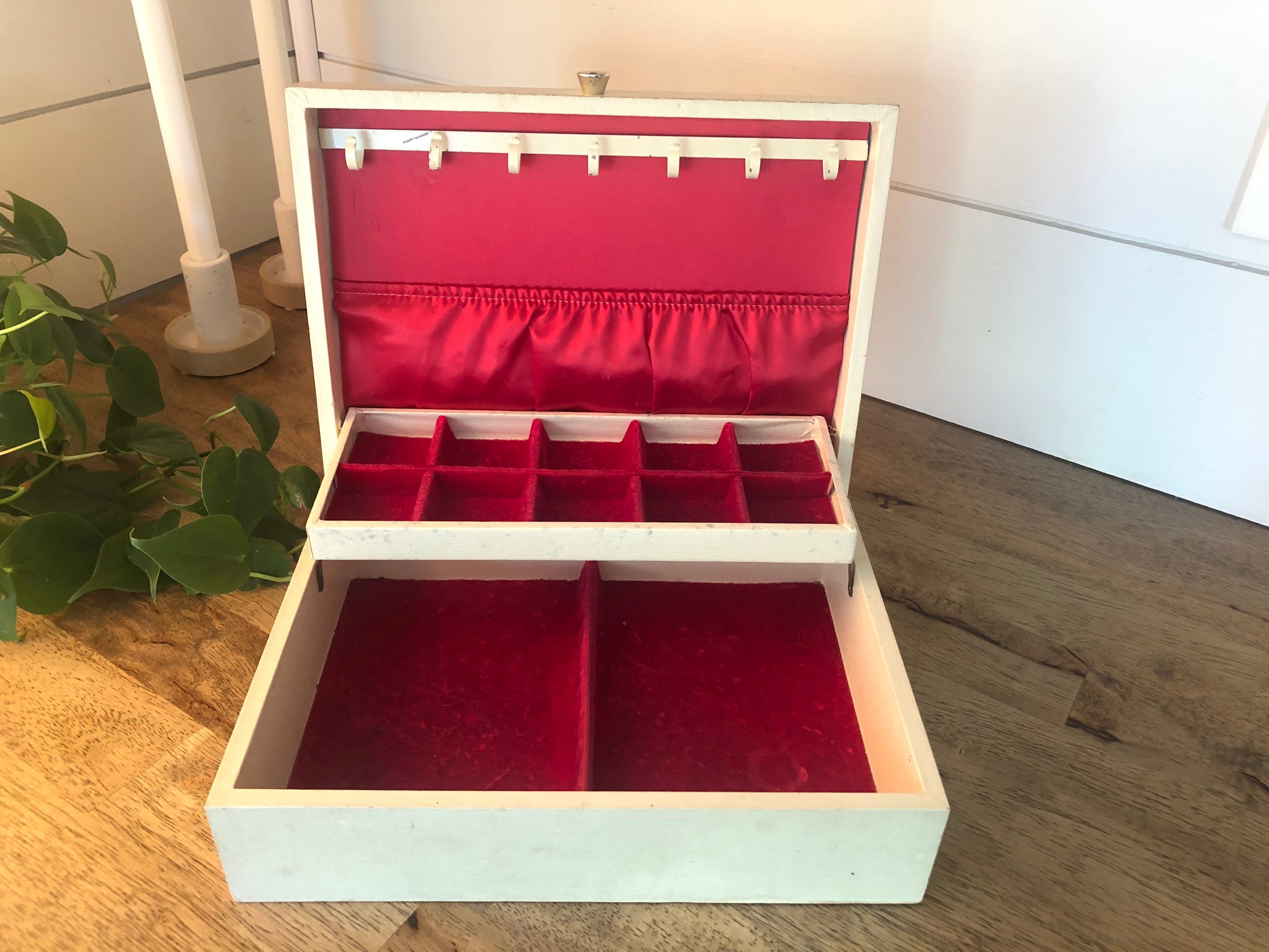 1950s Jewelry Box Mid Century Jewelry Box | Etsy