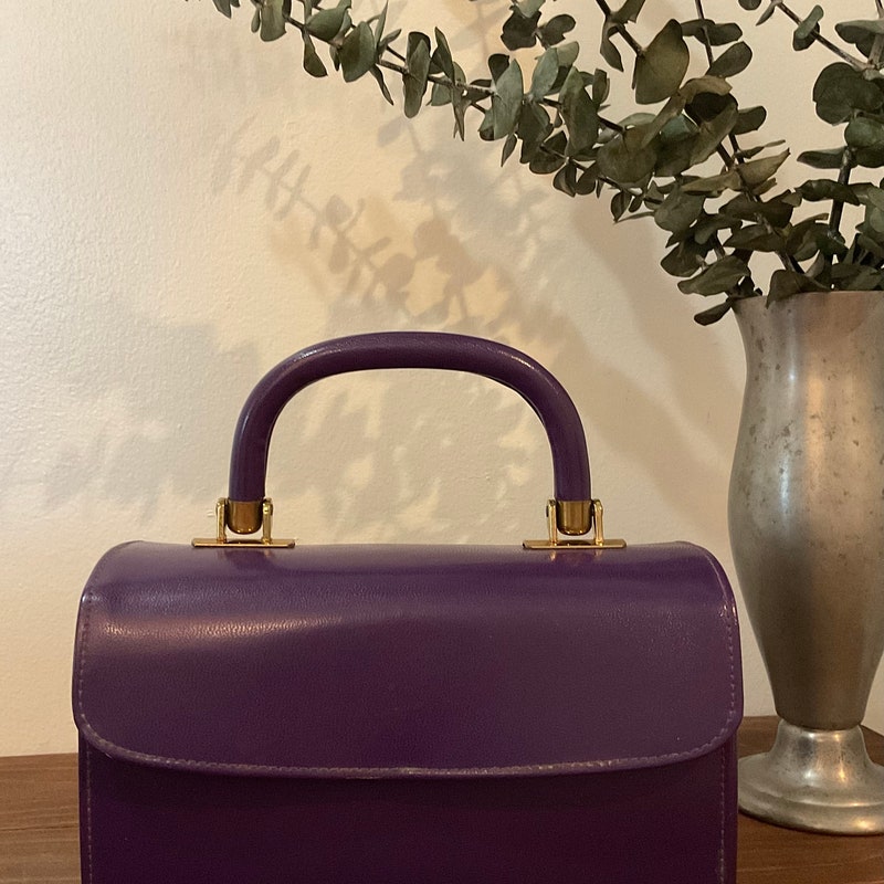 Purple Handbag - Etsy