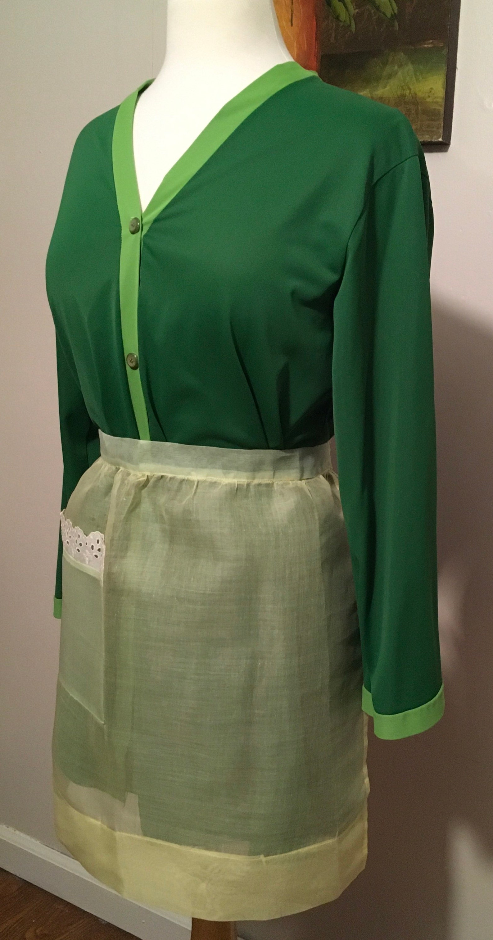 Vintage Apron 1950s Organdy Apron - Etsy