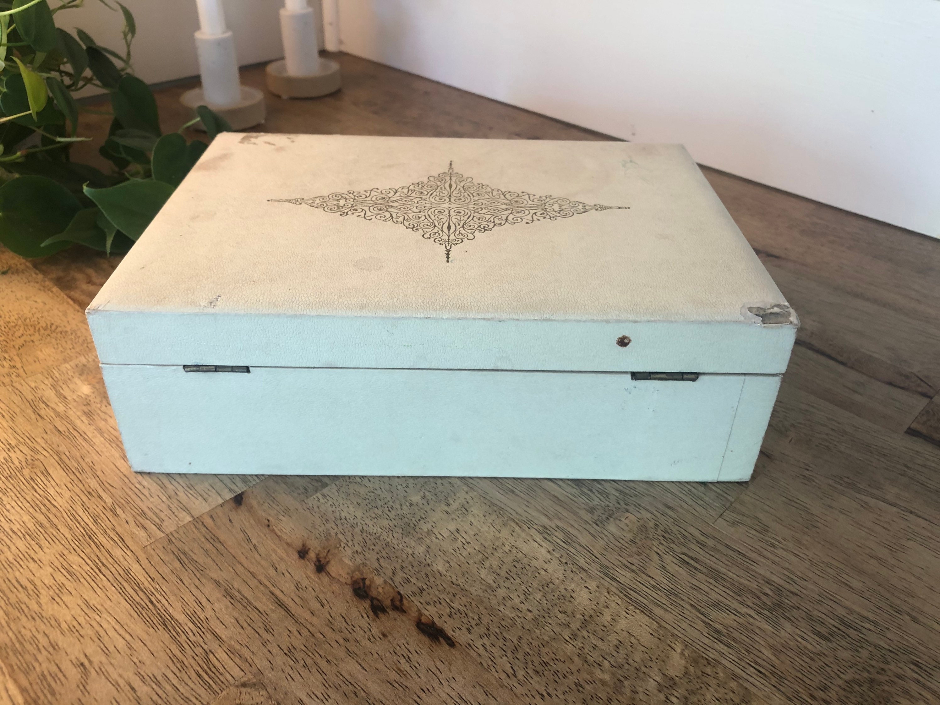 1950s Jewelry Box Mid Century Jewelry Box | Etsy