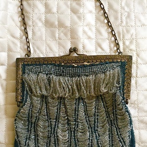 1920 Flapper Purse, 1900s Art Deco Beaded Bag, Antique Purse - Etsy
